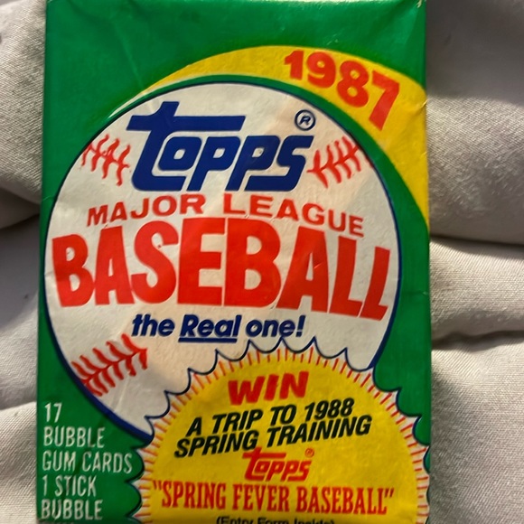 Topps | Other | 987 Topps Baseball Card Pack | Poshmark